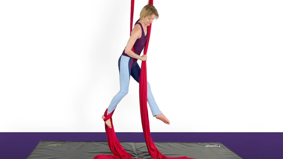 Double Figure 8 Footlocks from the Ground | Aerial Fit Online