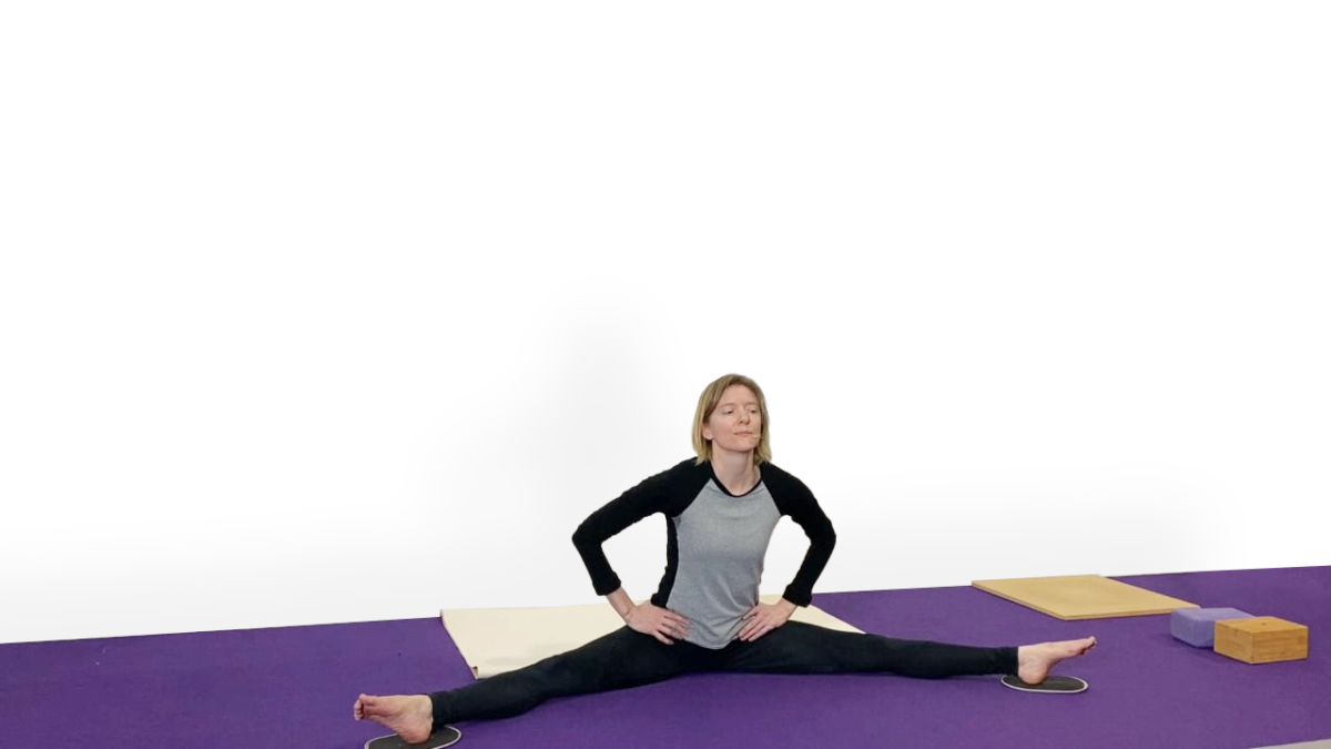 Straddle with Sliders | Aerial Fit Online