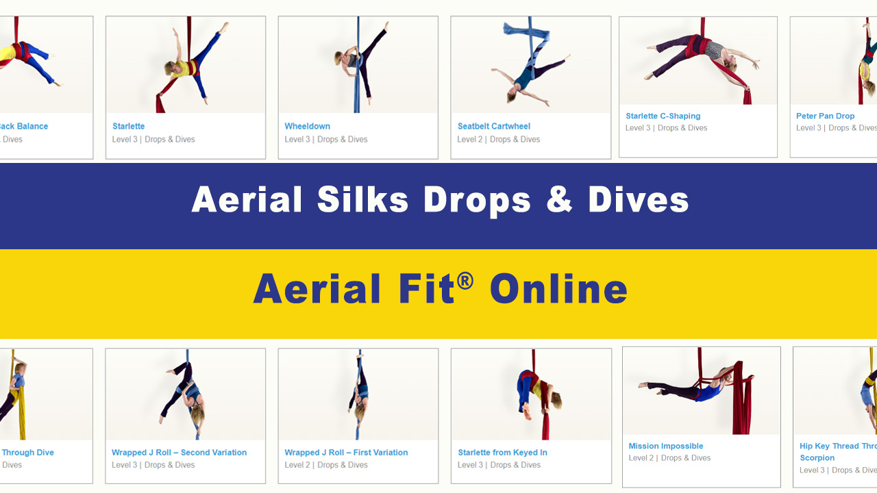 Aerial Silks Drops and Dives | Aerial Fit Online