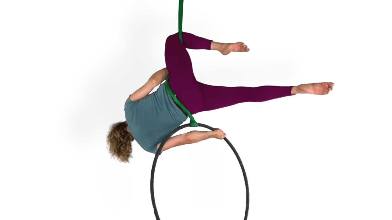 Back Balance on Top: Same Side Knee Hook Entry | Aerial Fit Online