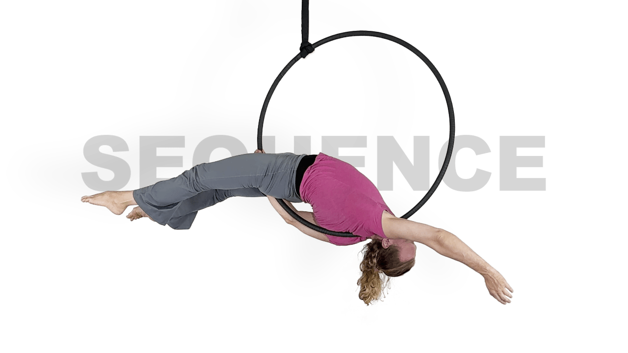 Belly Roll to Straddle Back Balance Sequence | Aerial Fit Online