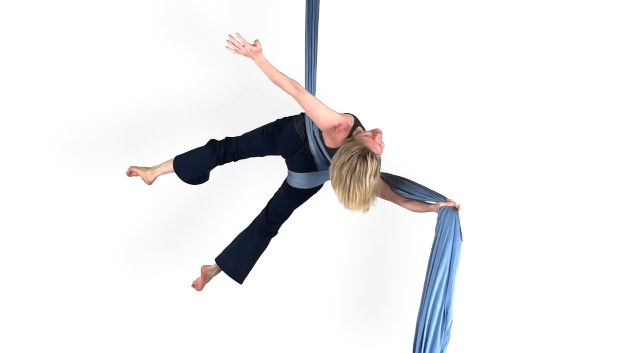 Single Star Drop: Back Balance | Aerial Fit Online