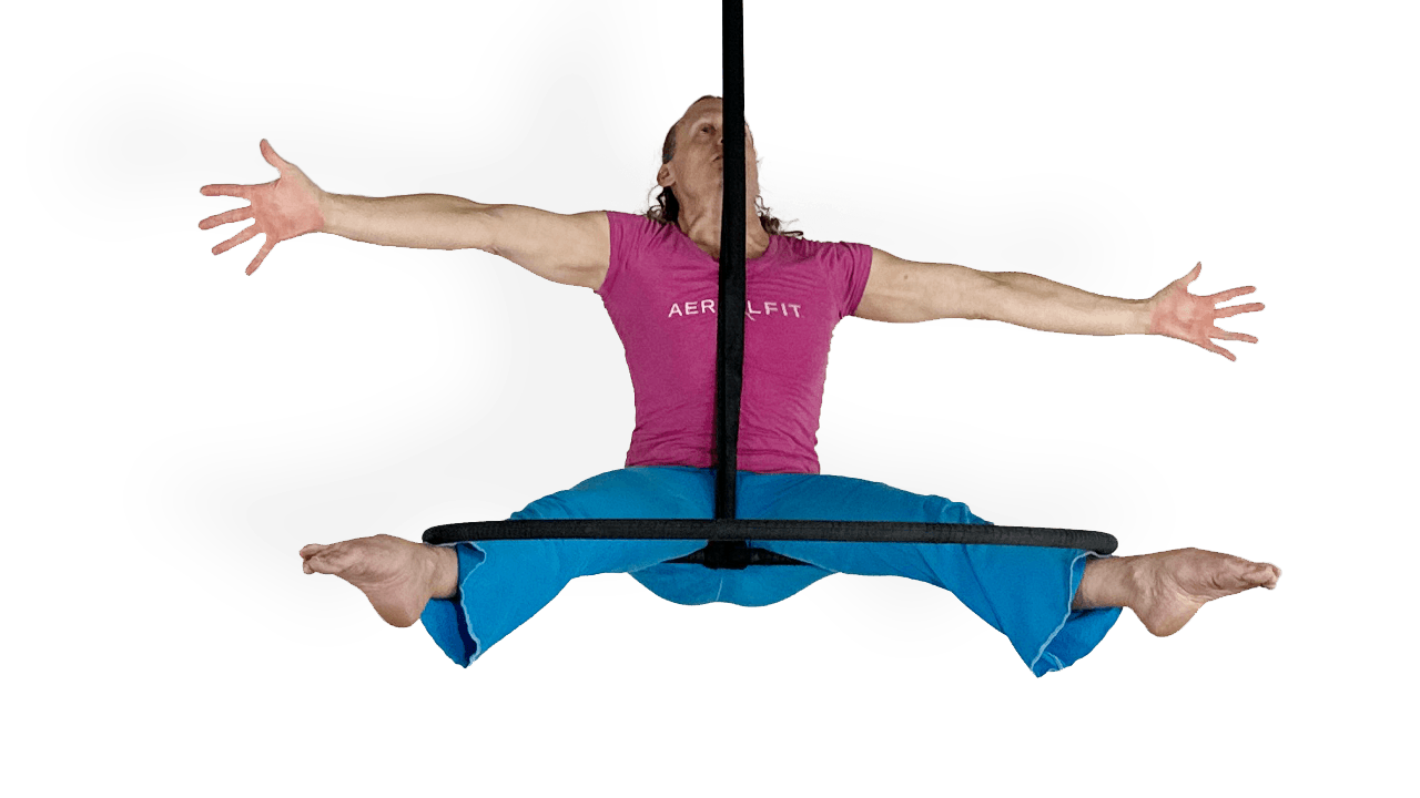 Seated Straddle Balance | Aerial Fit Online