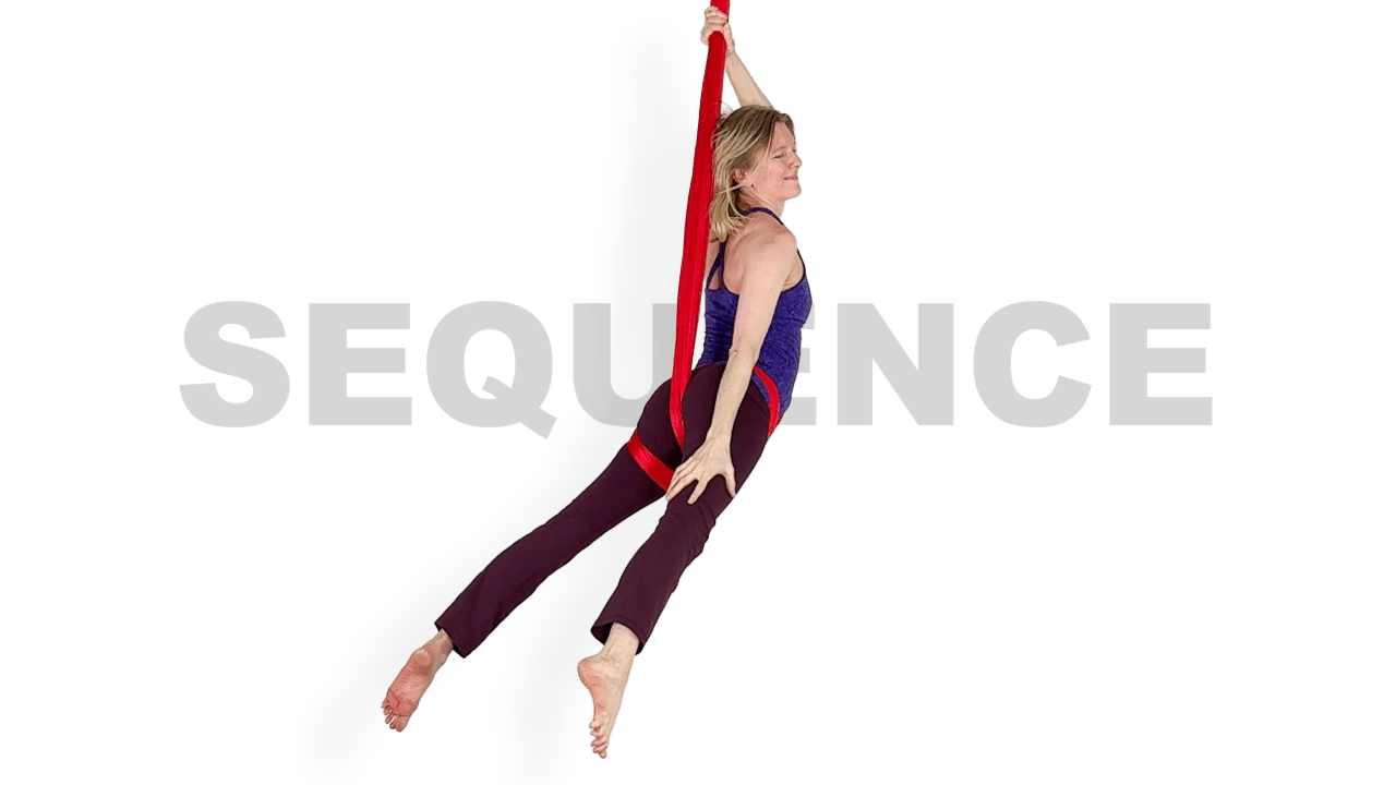 Forward Dive to J Roll Knee Corset Sequence | Aerial Fit Online